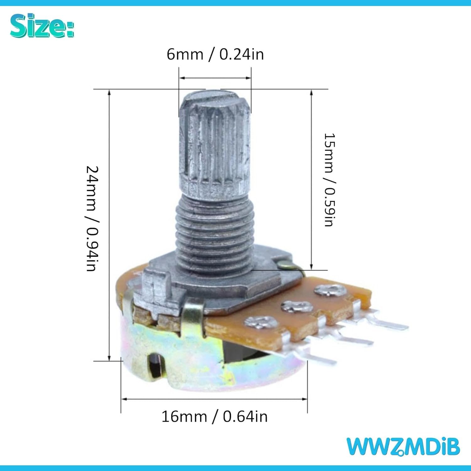 Mua 80 Pcs Potentiometer Kit with Knobs B1K 2K 5K 10K 20K 50K 100K 250K ...