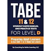 TABE 11 & 12 Student Math Manual and Practice Tests for LEVEL M ...
