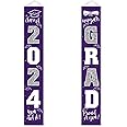 Amazon.com : Purple and Black Class of 2024 Yard Sign Graduation Party ...
