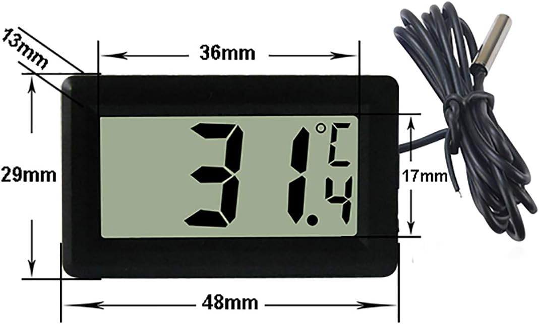 Digital Fridge Thermometer Mini Digital Aquarium Thermometer ...