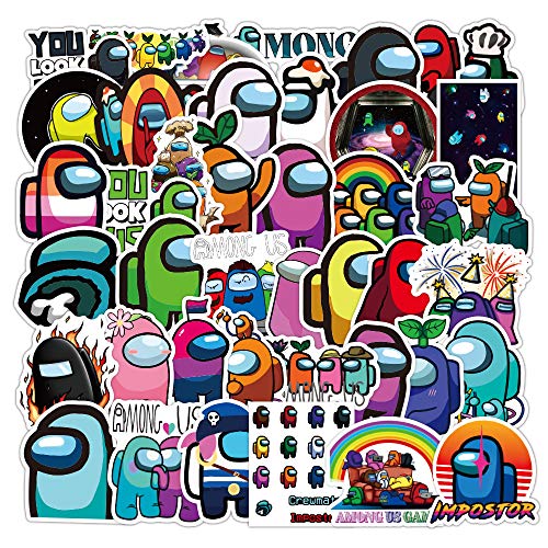 52pcs Among us Stickers Pack Waterproof Vinyl Decals (52pcs) | Pricepulse