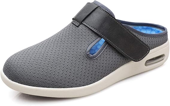 Wide Fit Adjustable Shoes Breathable Diabetic Slipper Air Cushion ...