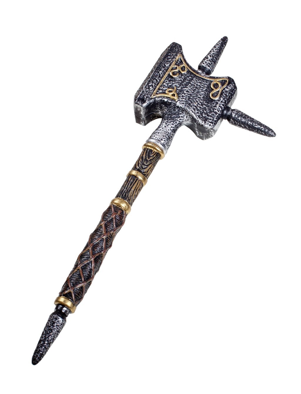 Spiked Hammers 56cm Halloween Novelty Toy Weapons & Armour for Fancy ...