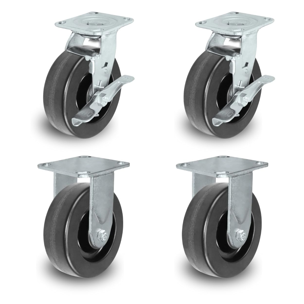 6" X 2" Tool Box Kit - Phenolic Wheel - 4,800 Lbs Capacity per Set of 4 ...