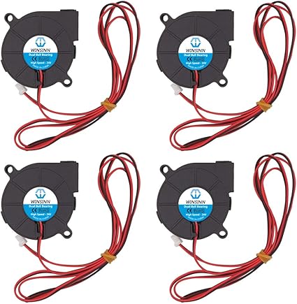 Amazon.com: WINSINN 50mm Blower Fan 24V 5015 Dual Ball Bearing 50x15mm ...