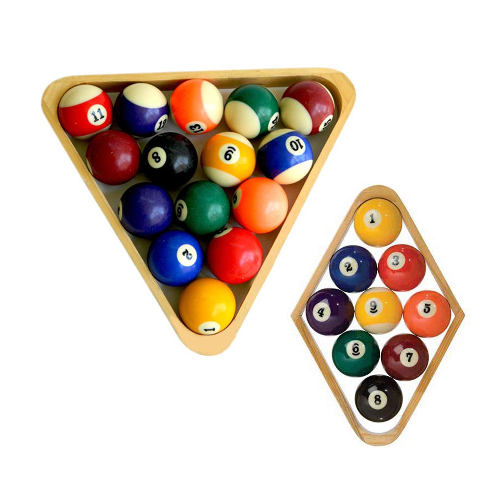 OwnMy Set of 2 Wooden Billiard Ball Rack Set Vintage Solid Wood ...