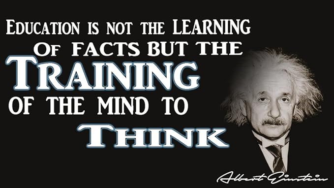 Albert Einstein Education Poster | 12-Inches By 18-Inches ...