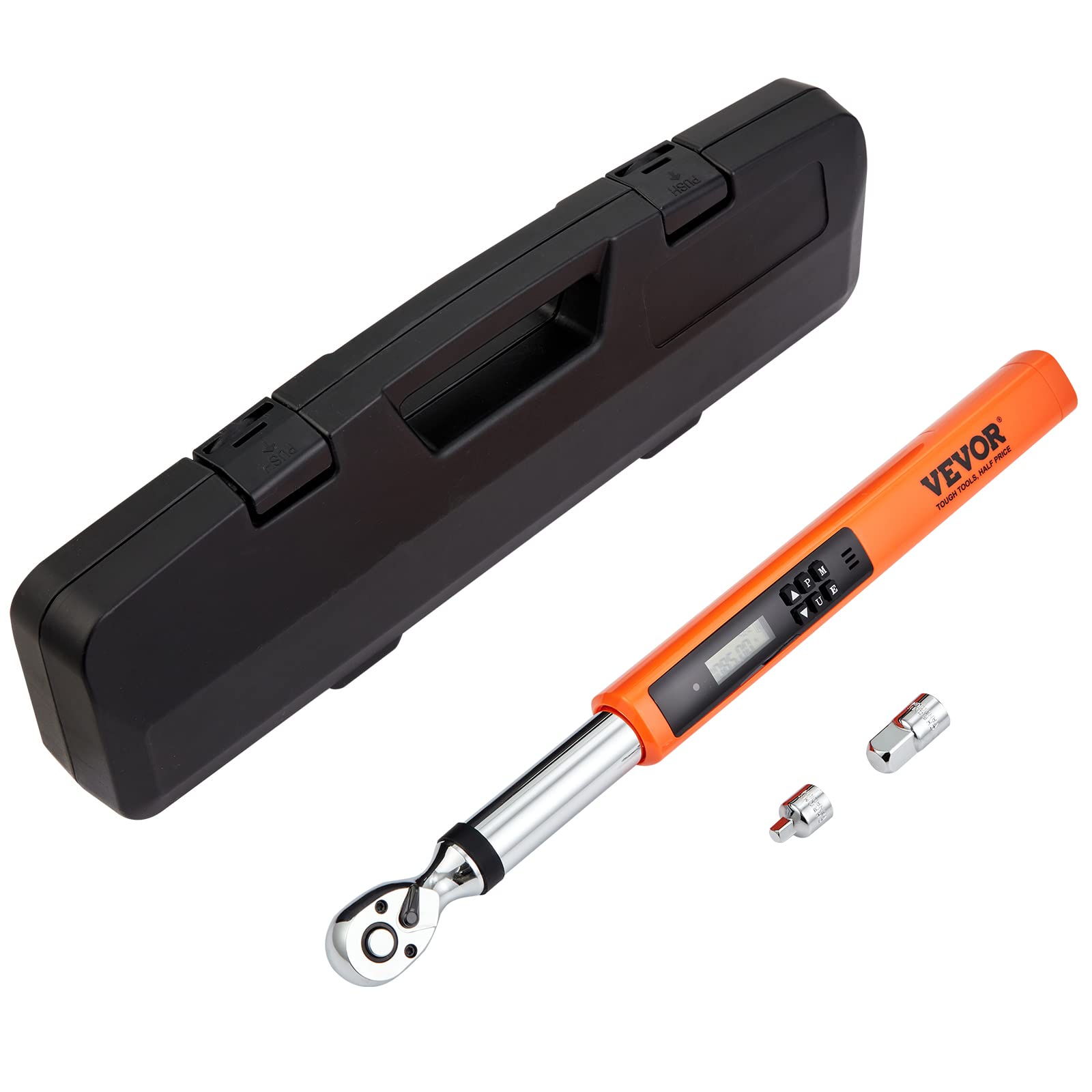 VEVOR Digital Torque Wrench, 3.7-37ft.lb/5-50n.m 3/8" Drive Electronic ...