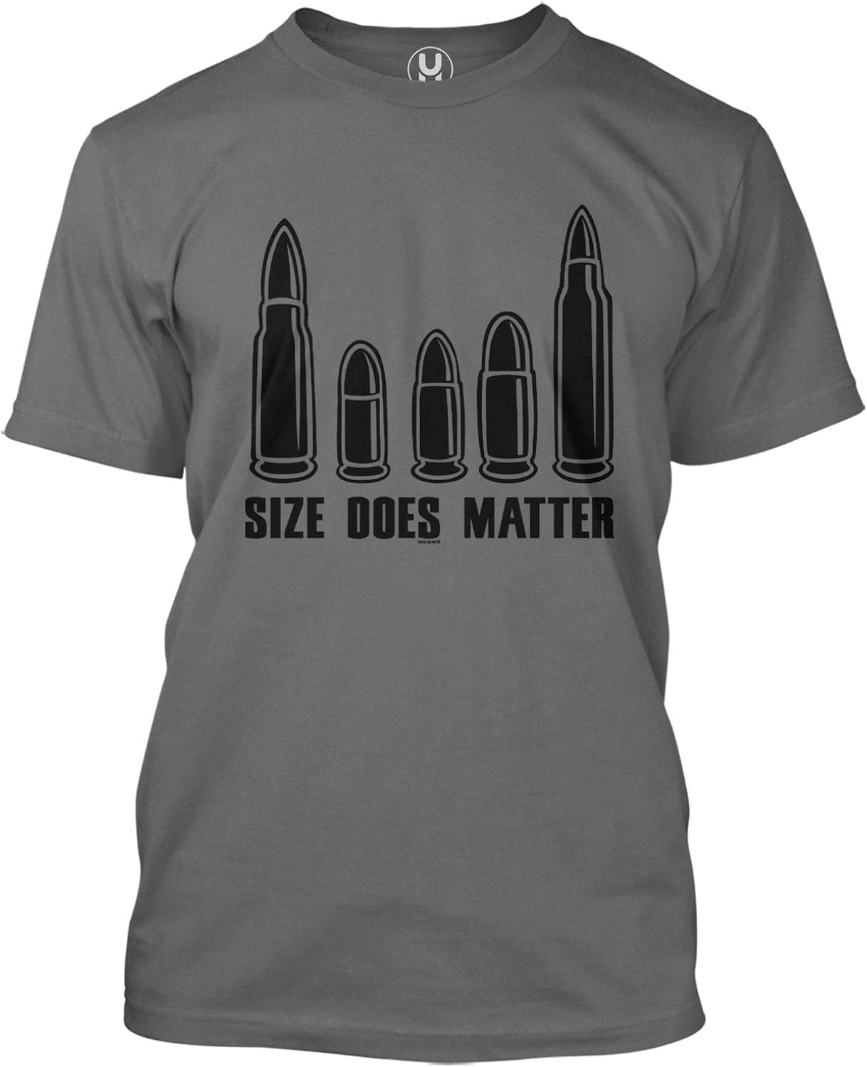 Size Does Matter - Bullets Caliber Pro Gun Men's T-Shirt | Amazon.com