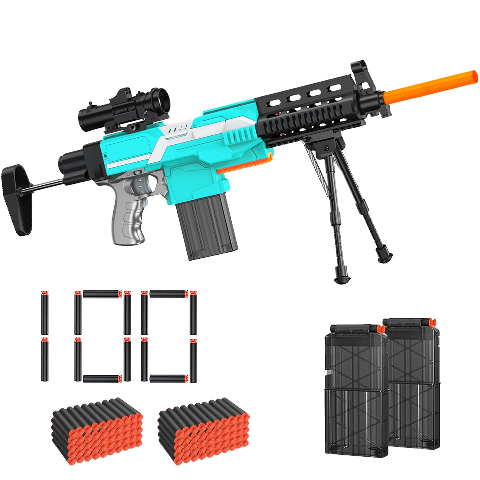Automatic Toy Gun for Nerf Guns Bullets - 3 Modes Toy Foam Blasters ...