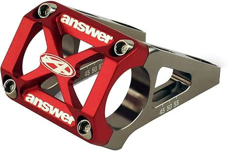 Amazon.com : Answer DH Direct Mount Stem 50, 55mm Offset Red : Bike ...