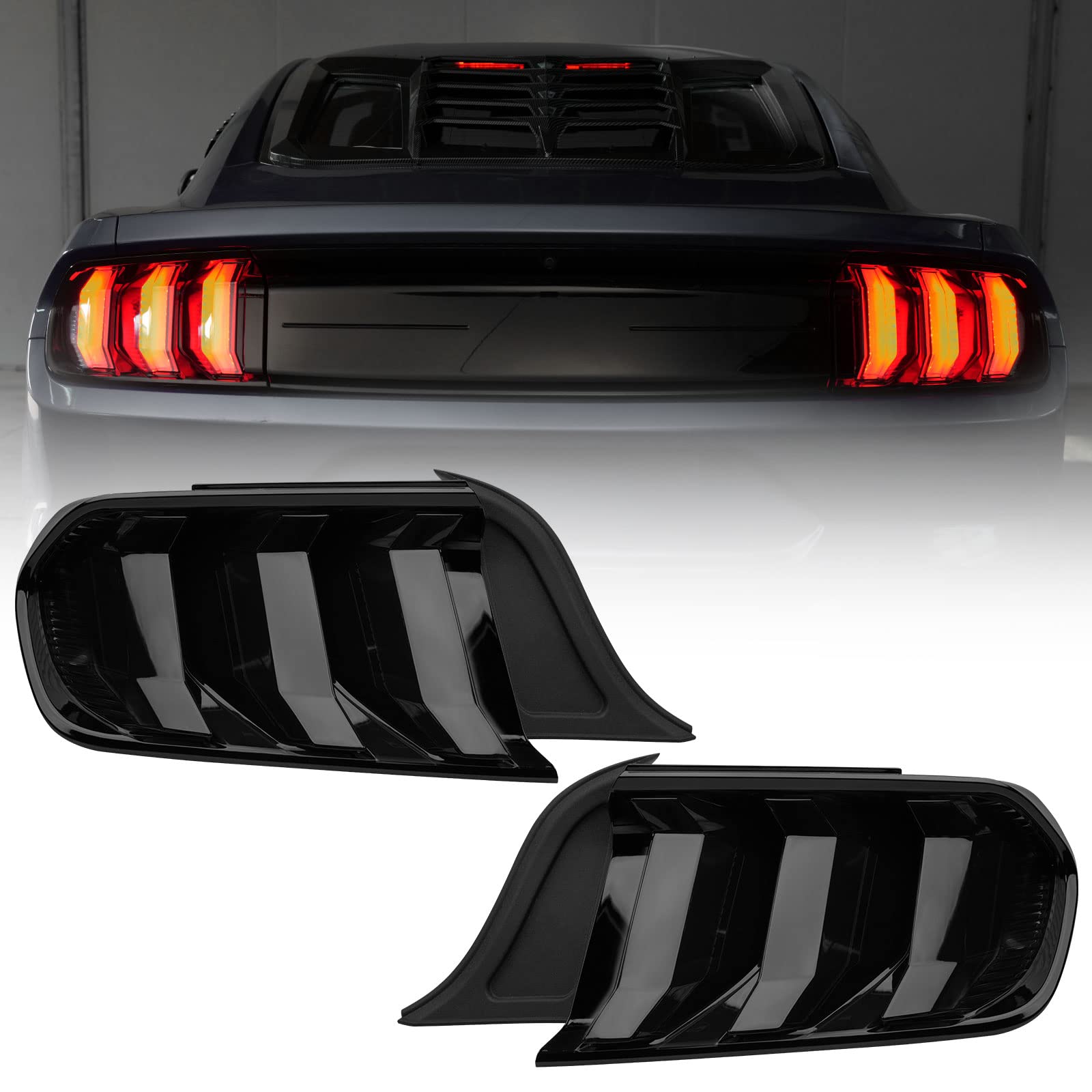 LitMiRaCle LED Tail Light Assembly for Ford Mustang & Shelby GT 350 ...