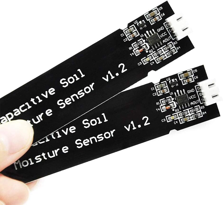 FUNTEN Analog Capacitive Soil Moisture Sensor Corrosion Resistant ...