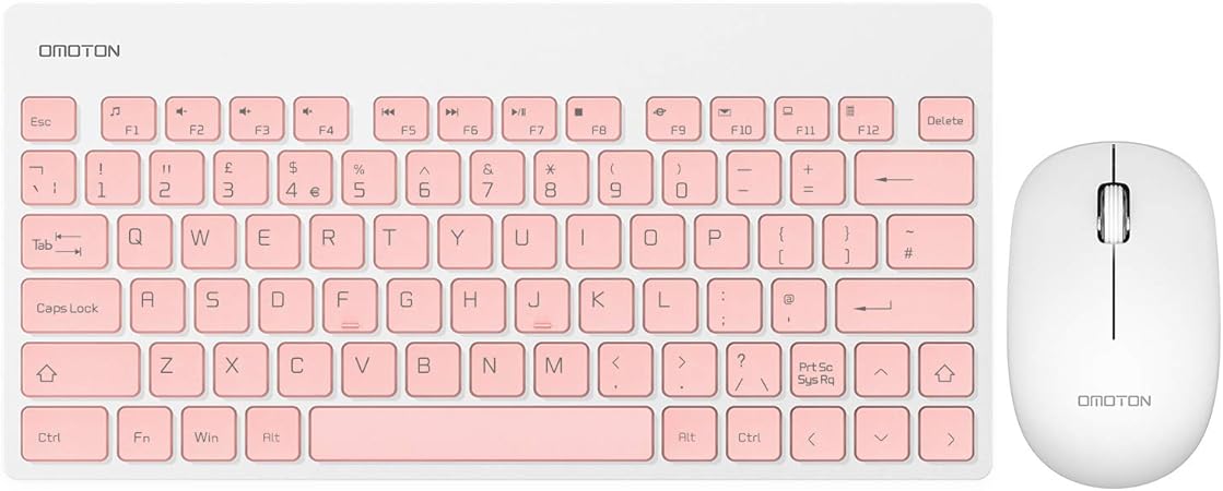 Wireless Keyboard and Mouse, OMOTON 2.4G UK Layout: Amazon.co.uk ...