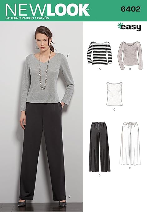 Amazon.com: New Look Sewing Pattern 6602 Misses Dresses, Size A (S-M-L ...