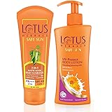 Lotus Herbals Safe Sun 3-In-1 Matte Look Daily Sunblock, SPF 40, 100g ...
