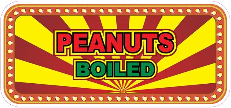 Food Sign Restaurant Vinyl Concession Boiled Peanuts DECAL Choose Your Size