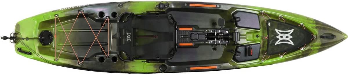 Amazon.com : Perception Pescador Pilot 12 | Sit on Top Fishing Kayak ...