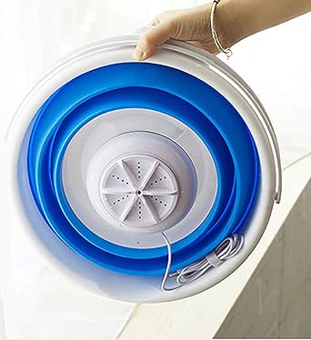Amazon.com: Portable Mini Turbo Washing Machine with Foldable Tub ...