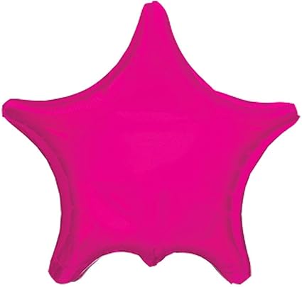 Amazon.com : PMU Hot Pink Star Balloon (22 Inch Mylar) Pkg/1 ...