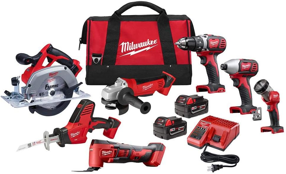 Amazon.com: Milwaukee 2695-27S M18 Kit de herramientas combinadas ...