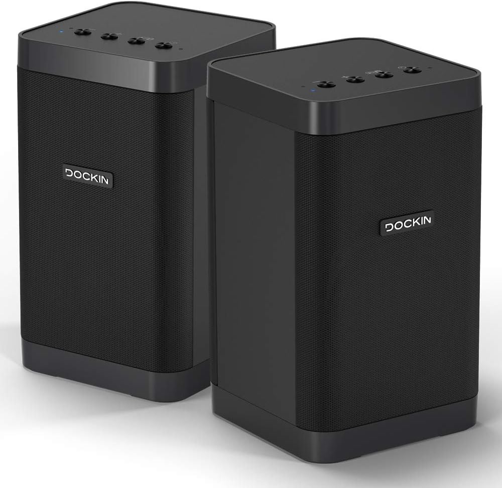 DOCKIN® D FINE Cubes Stereo Bluetooth Lautsprecher Set, Wireless ...