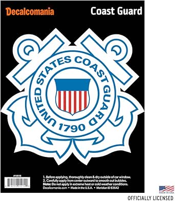 Amazon.com: Officially Licensed U.S. COAST GUARD DECAL - Large 6" US ...