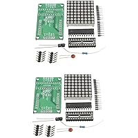 Amazon.com: HiLetgo 2pcs MAX7219 8 * 8 Dot Matrix Module DIY Kit MAX7219 8x8 Common Cathode LED ...