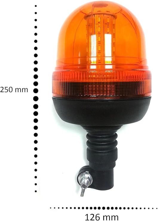 12-24V RECOVERY STROBE AMBER LED LIGHT ORANGE BREAKDOWN DIN POLE ...
