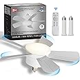 Minmup 17" Socket Fan Light with Remote and 2 Socket Extenders ...