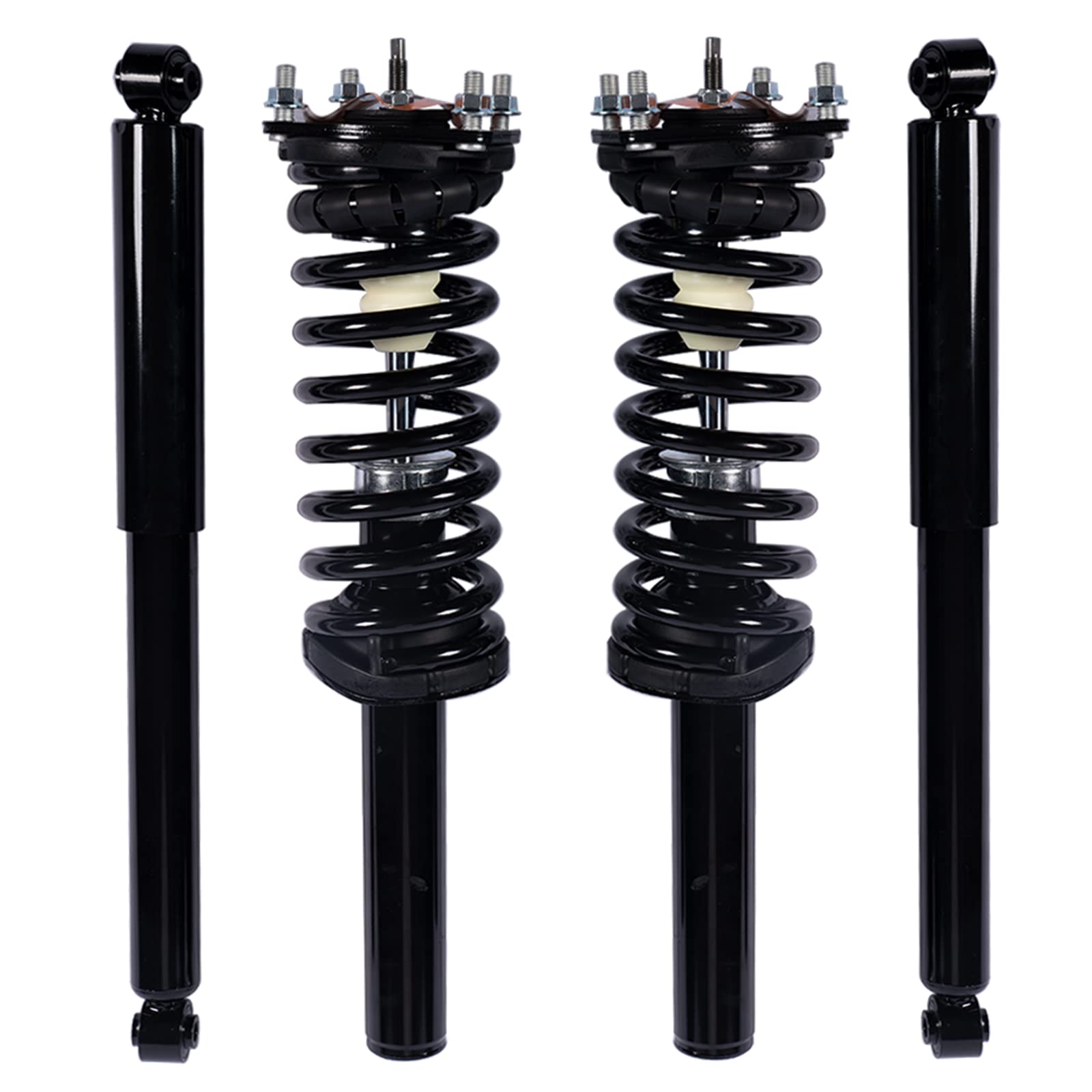 Peforway Front and Rear Complete Strut Spring Assemblies Fit 2005-2010 ...
