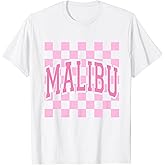 Amazon.com: Preppy Varsity Pink Malibu California for Women Teen Girls ...