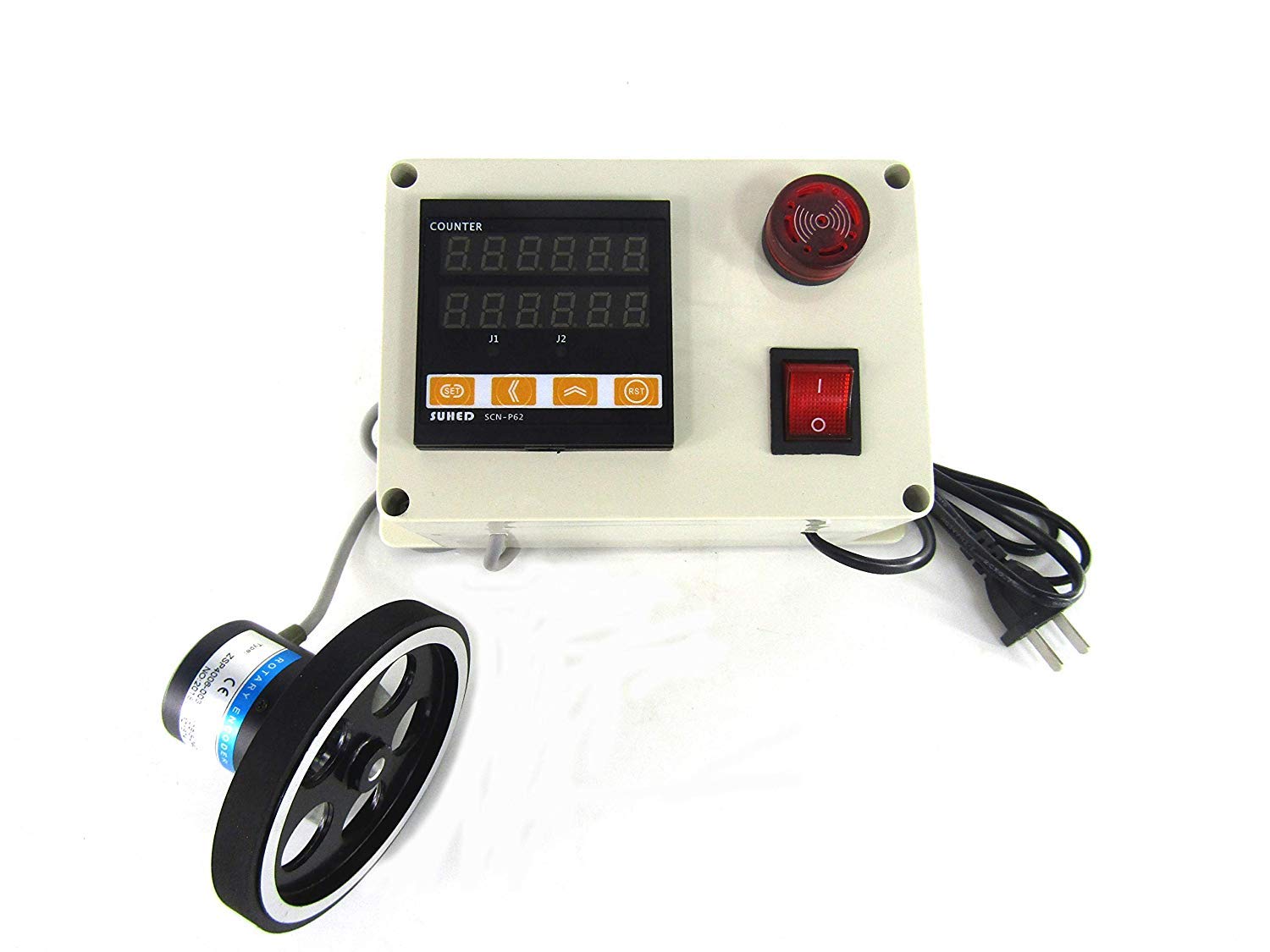 JIAWANSHUN Length Meter Counter Precision Length Counter 999999m for ...