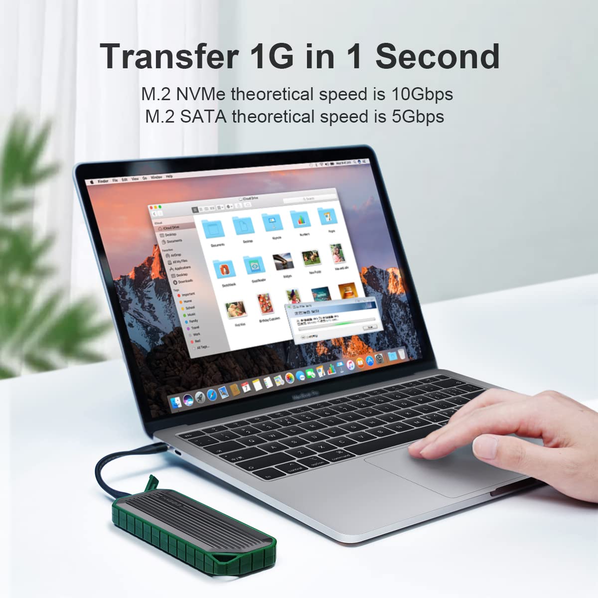 Mua Hagibis M.2 NVMe SATA SSD Enclosure,USB C 3.2 Gen 2 10Gbps to ...