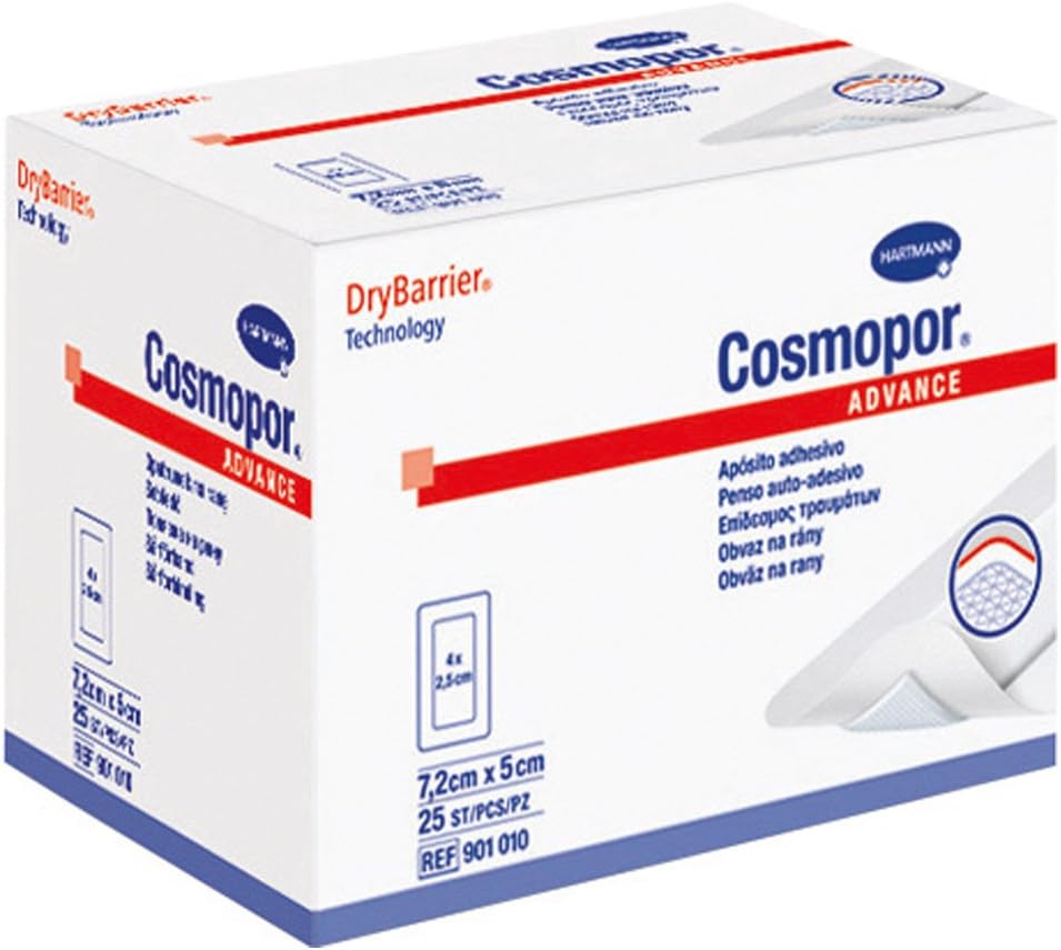 Cosmopor Advance Sterile Plaster 7.2 x 5.0 cm, Pack of 4: Amazon.co.uk ...