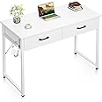 Amazon.com: Casaottima 40 Inch Small Office Computer Desk with 2 ...