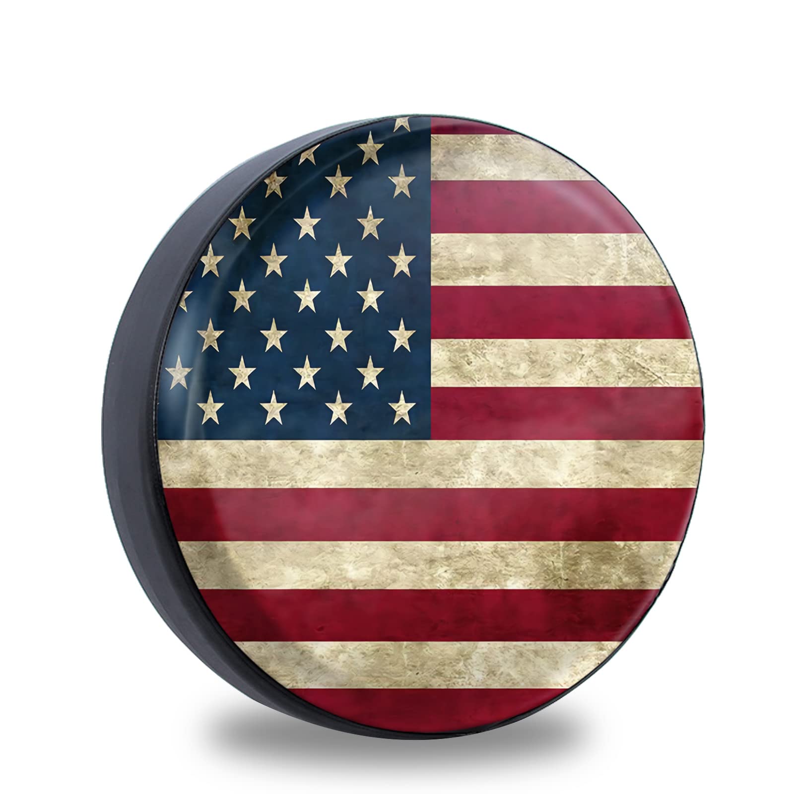 Jusen Spare Tire Cover, Wheel Cover with American American Flag ...