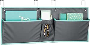 Amazon.com: mDesign Soft Wide Fabric Hanging Home Office, Cubicle ...