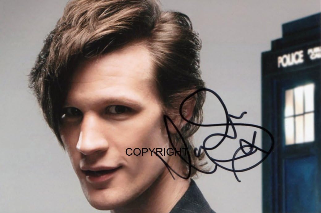 LIMITED EDITION MATT SMITH DR WHO SIGNED PHOTOGRAPH + CERT PRINTED ...