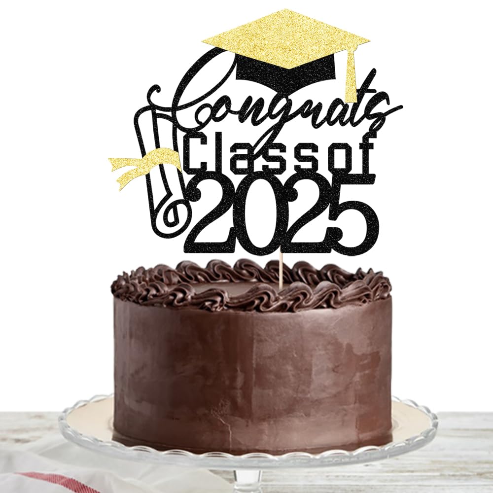Congrats Grad 2025 Cake Topper, 2025 Graduation Cake Decor, You Did It ...