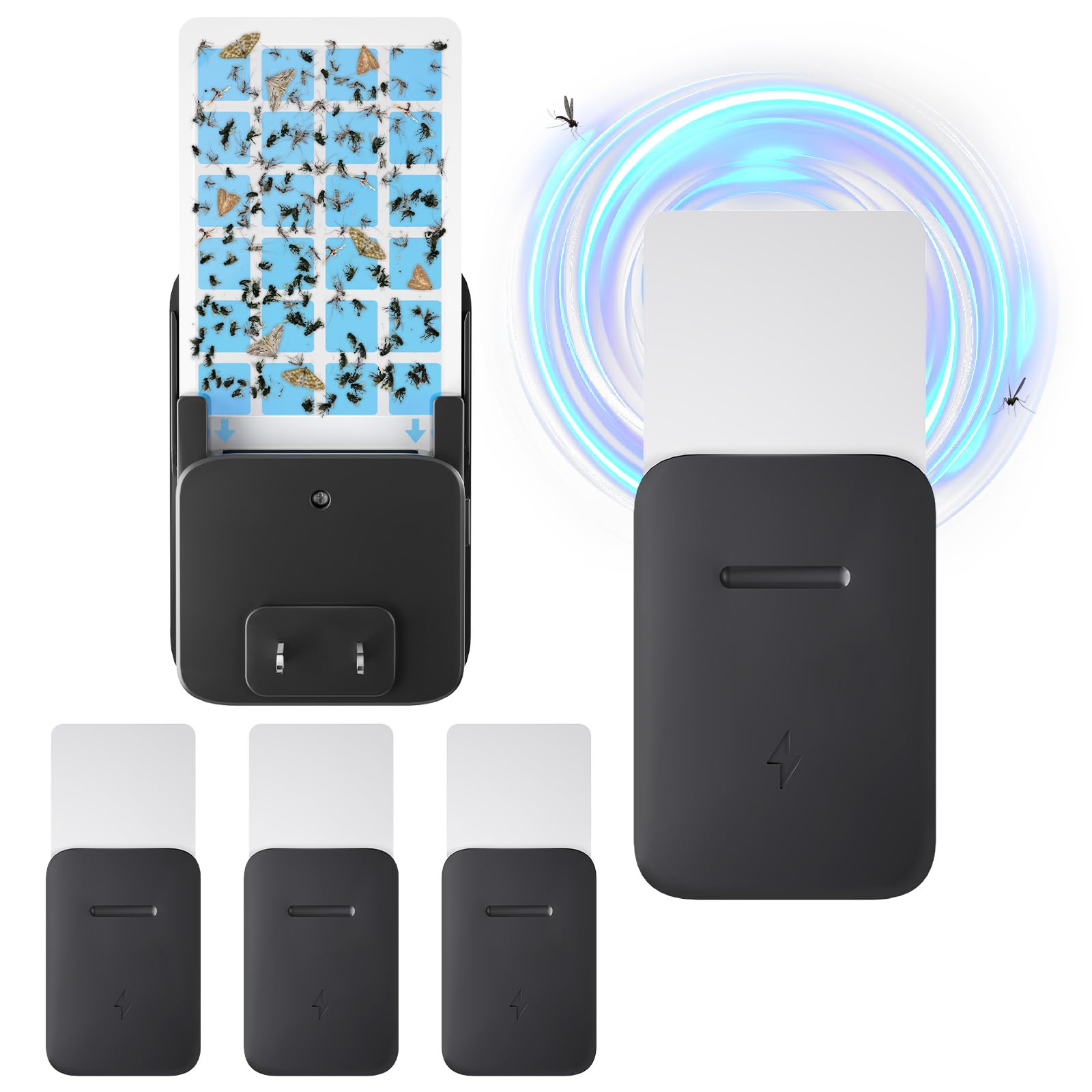 Indoor Plug-in Fly Trap - Flying Insect Trap for Flies, Mosquitoes ...