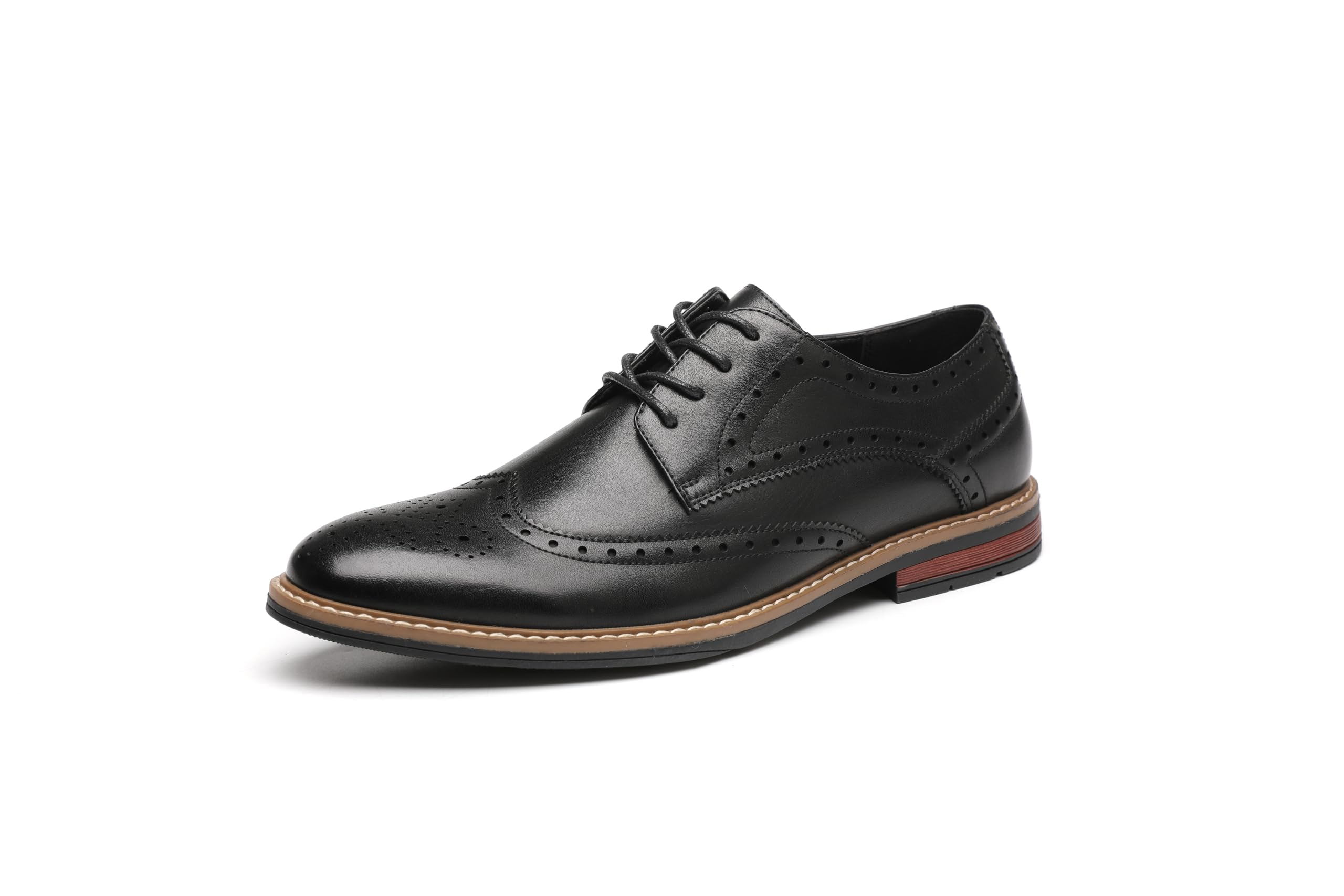 DECARSDZ Men's Classic Modern Formal Oxford Brogue Wingtip Lace Up ...