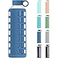 purifyou Premium 40 / 32 / 22 / 12 oz Reusable Glass Water Bottles with ...