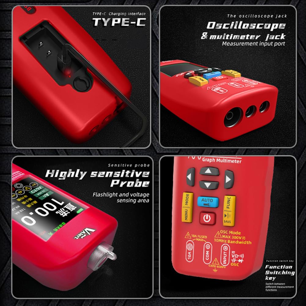 Mua Blapistec 2 in 1 Handheld Digital Oscilloscope Multimeter Portable ...