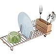 Amazon.com - mDesign Compact Modern Kitchen Countertop, Sink Dish ...
