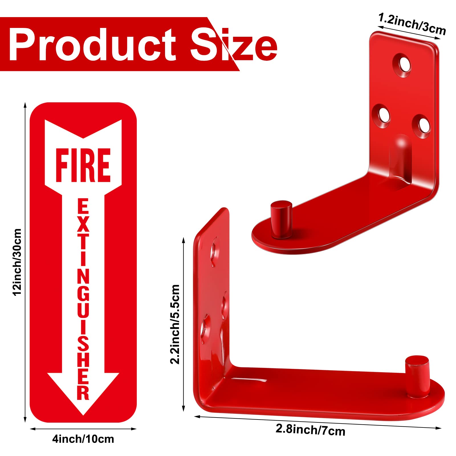 Mua Oudain 4 Sets Fire Extinguisher Mount Bracket for 5-20 lb Fire ...