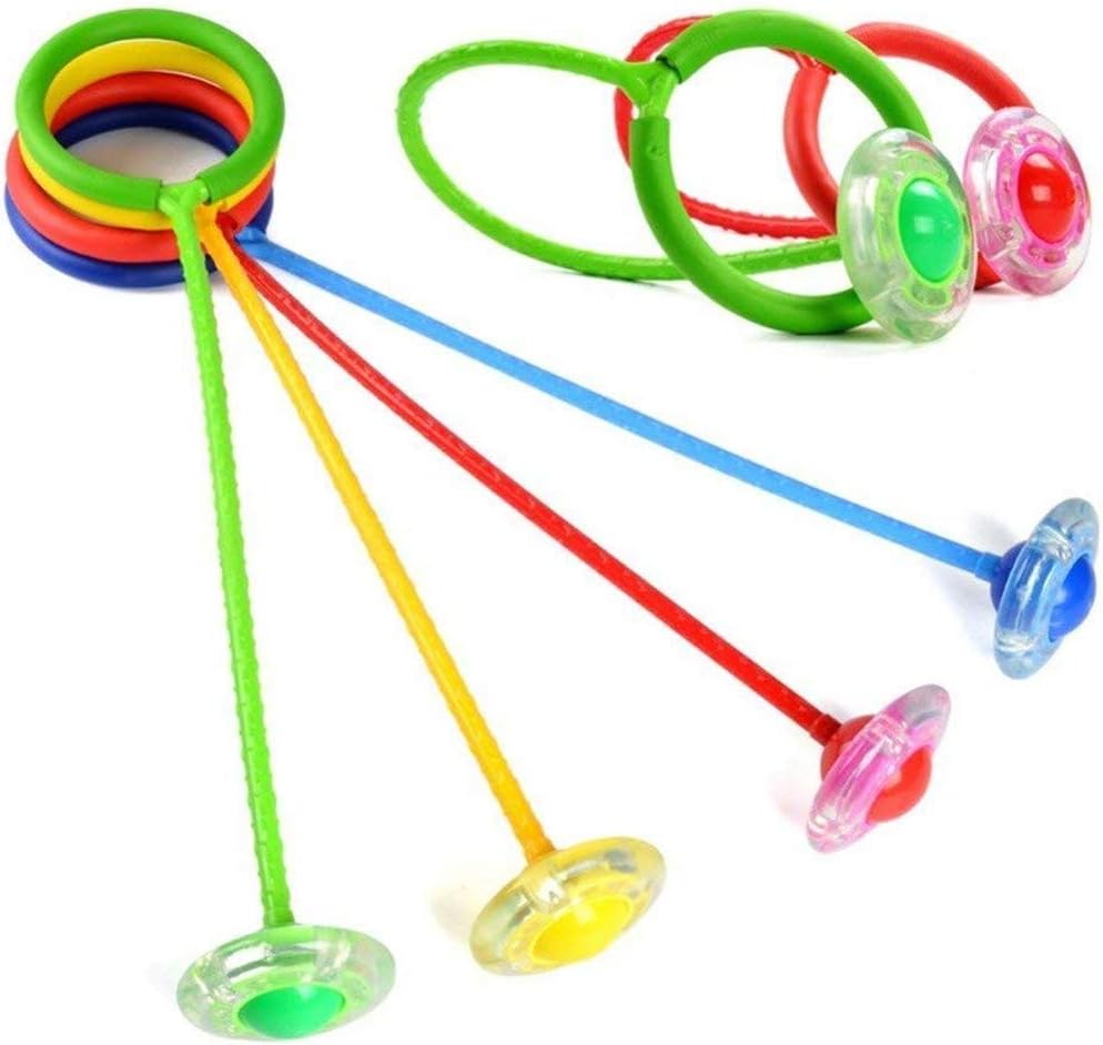 Meiliss New Children Flashing Jumping Ring Colorful Ankle Skip Jump ...