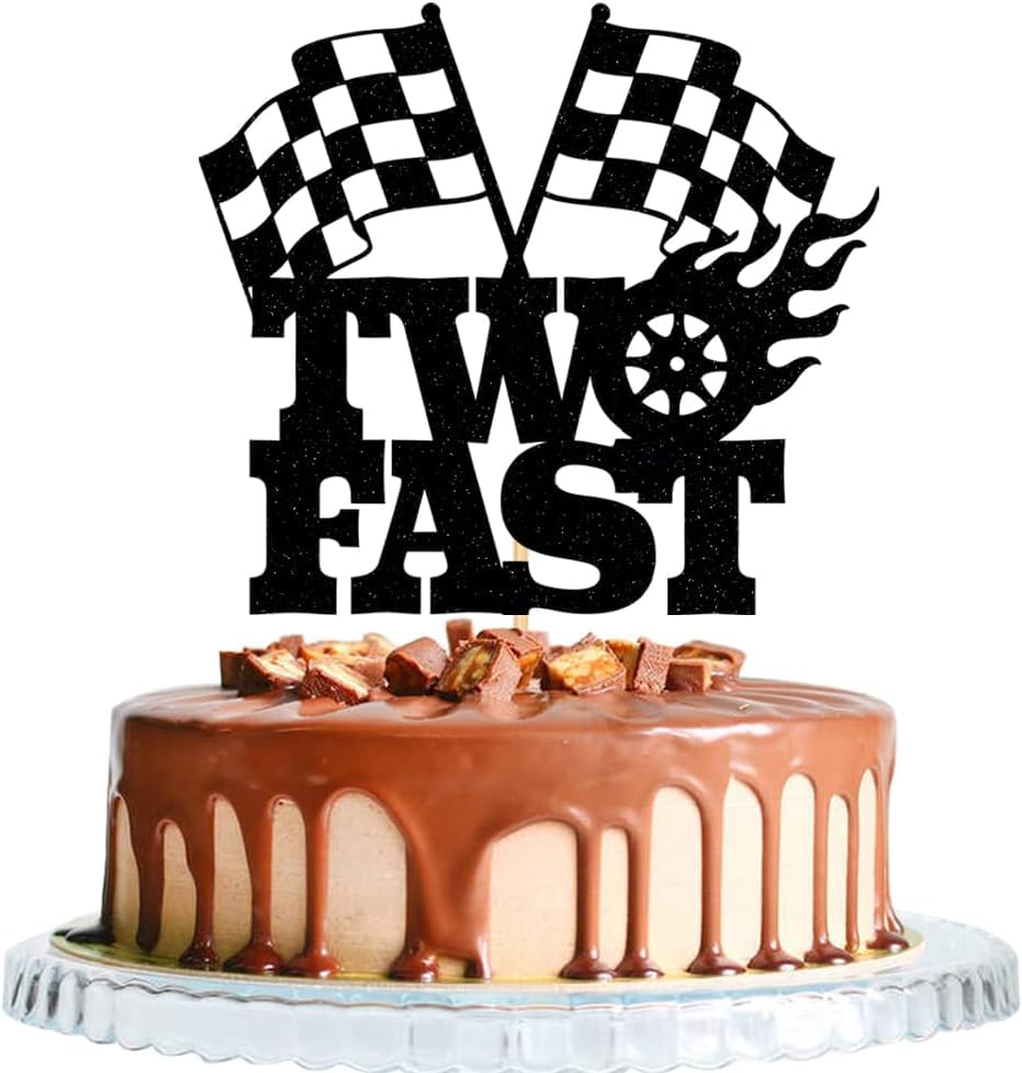 Mua WRACKKIAR Two fast Cake Topper-2st Birthday - Topper For Photo ...