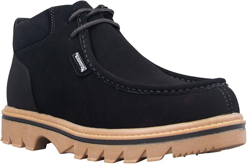 Lugz Botas Chukka clásicas con flecos y puntera Moc Toe Bota tobillera ...