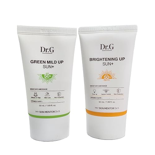 [1+1] Dr.G NEW Brightening Up n Green Mild Sun Cream SPF50+ PA+++ (50ml ...